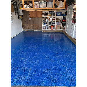 RUST BULLET - DuraGrade Concrete High-Performance Concrete Coating 1 Quart - for Garage Floor Paint, Basements, Porch, Patio, Driveway Paint and More - Concrete Paint - Blue