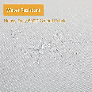 Solaste Patio Furniture Metal Couch Cover, 3-Seat All-Weather Aluminum Outdoor Sofa Cover, 600D Heavy Duty Waterproof Patio Sofa Cover 75" W x 28" D x 31" H