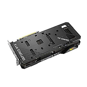 ASUS TUF Gaming NVIDIA GeForce RTX 3060 Ti OC Edition Graphics Card (PCIe 4.0, 8GB GDDR6, HDMI 2.1 , DisplayPort 1.4a, Dual Ball Fan Bearings, Military-Grade Certification, GPU Tweak II), Black