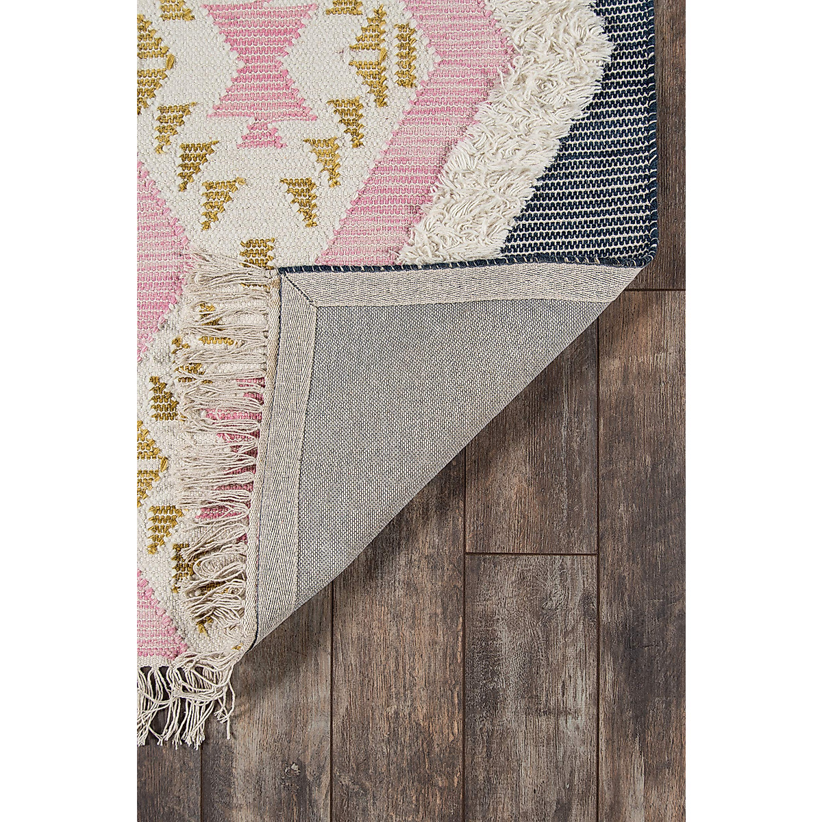 Novogratz by Momeni Rugs Indio 100% Wool Hand Made Contemporary Area Rug, 3' X 5', Pink (INDIOIND-1PNK3050)