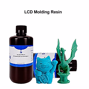 Kadimendium 3D Printer Resin LCD DLP Photopolymer Resin UV Curing High Hardness Toughness Low Shrinkage 500g for LCD 3D Printing(Orange)