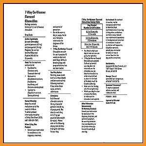 SENTRY HC WORM X PLUS 7 Way De-Wormer (pyrantel pamoate/ praziquantel), for Medium and Large Dogs over 25 lbs, 2 Count