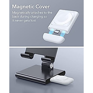 ESR Portable Charger for Apple Watch, Certified Made for Apple Watch, Small and Portable, Magnetic Cover, Fast Magnetic USB-C Charging for Apple Watch Ultra, Series 8/7/6/5/4/3/2/1, and SE