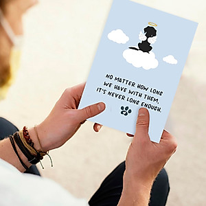 Dog Sympathy Card, Cute Pet Dog Loss Card, Dog Memorial Gifts, Sympathy Card for Loss of Pet Dog, Dog Condolence Card for Dog Owner Lover, Doggy Bereavement Card for Family Friends Husband Wife