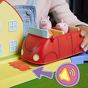 Peppa Pig All Around Peppa’s Town Playset with Car Track, Preschool Toys, Toys for 3 Year Old Girls and Boys and Up