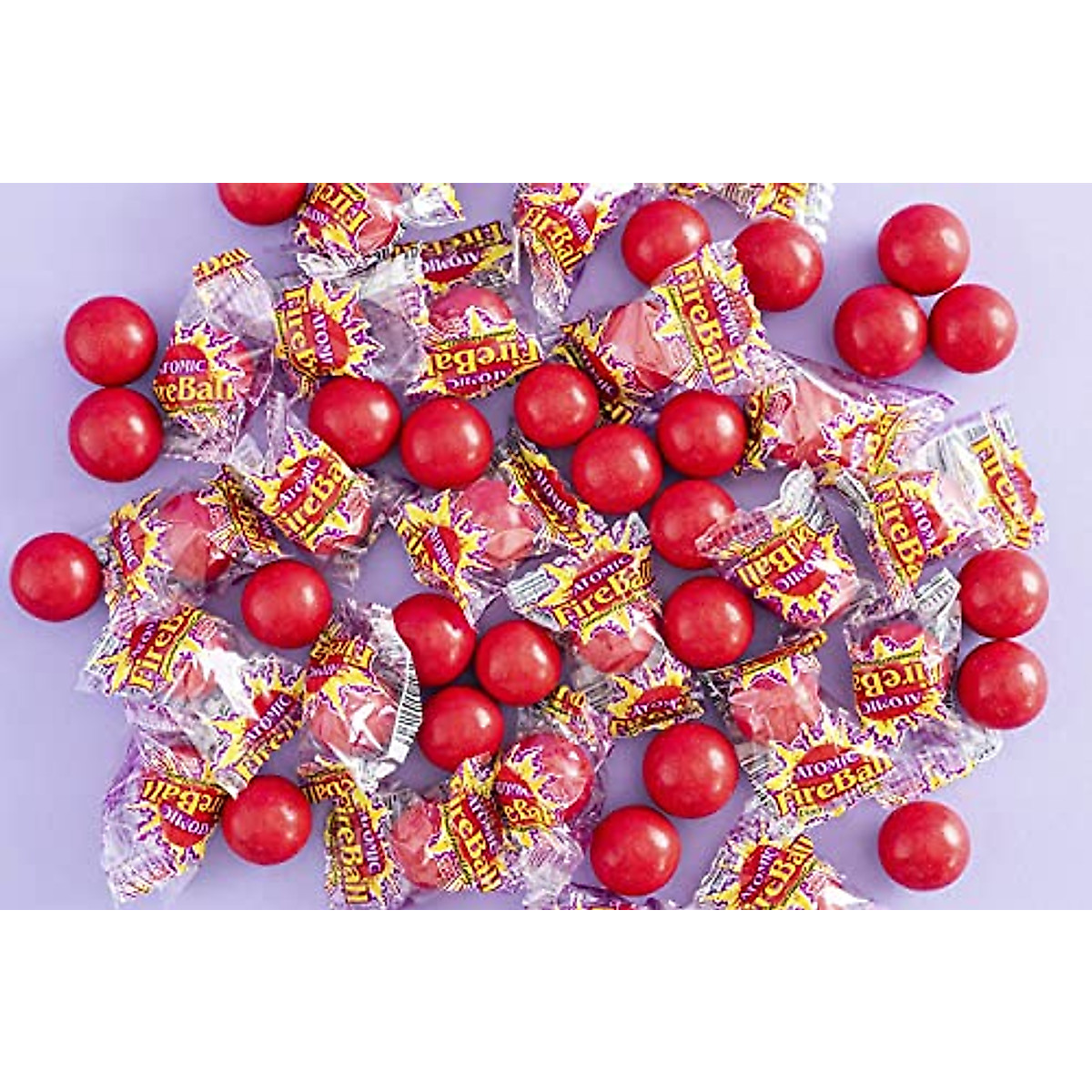 Atomic Fireball Jawbreakers Candy | Individually Wrapped Hot Atomic Fireball Jawbreaker Candies (2 POUNDS)