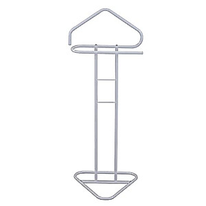 Kings Brand Furniture - Kalblins Metal Wardrobe Suit Valet Stand Organizer, White
