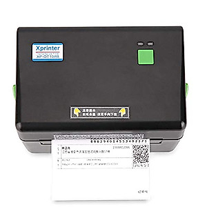 WINUS Shipping Label Printer, 70" x 4.25" -Commercial XP-DT108B Portable USB 2.0 High Speed Thermal Label Barcode Electric Printer Marker Writer Machine for Warehouse