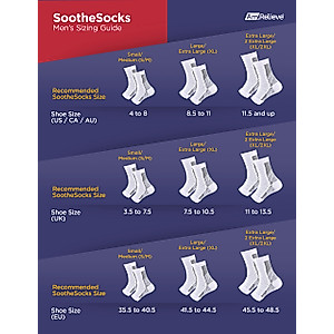 AmRelieve®️ Soothesocks®️ Neuropathy Socks for Women and Men - Compression Socks for Diabetic Foot Pain, Plantar Fasciitis Relief, and Ankle Support