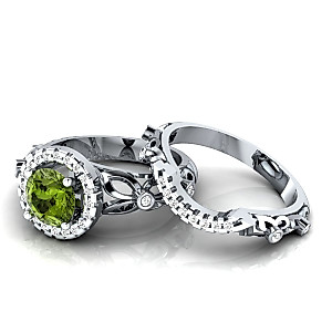 IDEALJEWEL95 Women's1.35 ct Aquamarine & White Sapphire Sterling Silver Engagement Ring Sizable For Engagement/Wedding/Valentines Day (Ring Size :- 13.5)