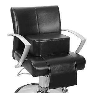 Berkeley Salon Chair Kid Seat Booster for Barber Chair All Purpose Chair Professional Styling Studio Equipment, Black