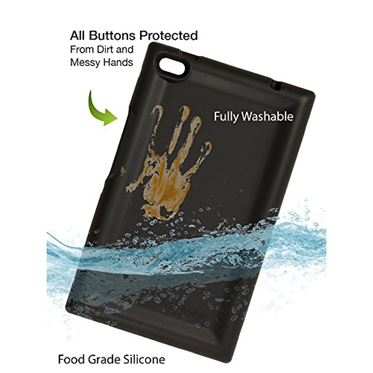 Bobj Rugged Case for Lenovo Tab 4 8 inch only TB-8504F or TB-8504X (NOT for TB-8304F or Plus Model TB-8704) - BobjGear Custom Fit - Patented Venting - BobjBounces Kid Friendly (Bold Black)