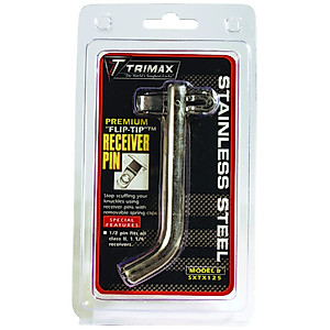 Trimax SXTX125 Premium Stainless Steel Flip-Tip 1/2" Receiver Pin