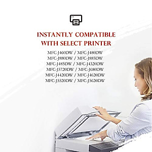 LC201 LC203 Ink Cartridges Compatible for Brother LC201 LC203 Ink Cartridges High Yield, ejet for MFC-J480DW MFC-J880DW MFC-J4420DW MFC-J680DW MFC-J885DW (5 Black, 2 Cyan, 2 Magenta,2 Yellow, 11-Pack)