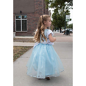 Little Adventures Deluxe Cinderella Princess Dress up Costume for Girls Small (Age 1-3) - Machine Washable Child Pretend Play and Party Dress with No Glitter