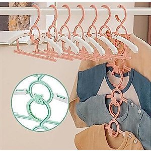 30 Pack Baby Hangers for Nursery Closet, Kids Baby Clothes Hangers Space Saving Adjustable Non-Slip Toddler Infant Clothes Hangers with Windproof Buckles for Baby Childrens Newborn Gifts, 11-14"