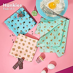 HexaFun 100% Pure Organic Cotton Unisex Handkerchief, Multi-color & Printed, Soft & Stylish