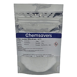 Zinc Acetate Dihydrate, ACS, 98+%, 100g