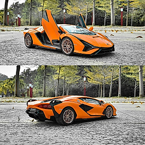 RASTAR RC Car 1/14 Scale 2.4Ghz Lamborghini Sian FKP 37 Radio Remote Control R/C Toy Car Model Vehicle (Red)