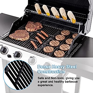 Adviace 18 Inches Grill Grates Replacement for Charbroil Performance 463377319, 463376419, 463376519, 463376319, Cast Iron Cooking Grid Grates for Char-Broil G470-0002-W1, G470-0003-W1, G321-0005-W1.