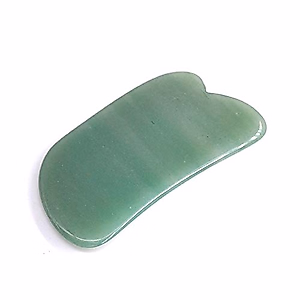 TOP SEWING Jade Gua Sha Massage Tools Facial Tool Natural Green Gua Sha Anti Aging Facial Skin SPA for Rejuvenate Skin Anti-Wrinkle Anti Aging