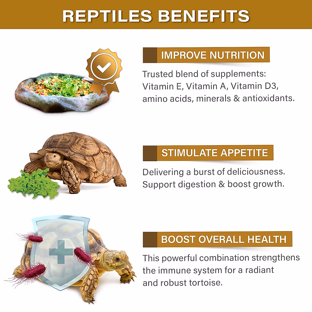 Gargeer 2oz Desert/Grassland Tortoise Food Supplement, Flower Salad Mix Topper. Supercharge Appetite, Health & Immune System. Complete Diet, Rich with Vitamins, Made in The USA. Enjoy!