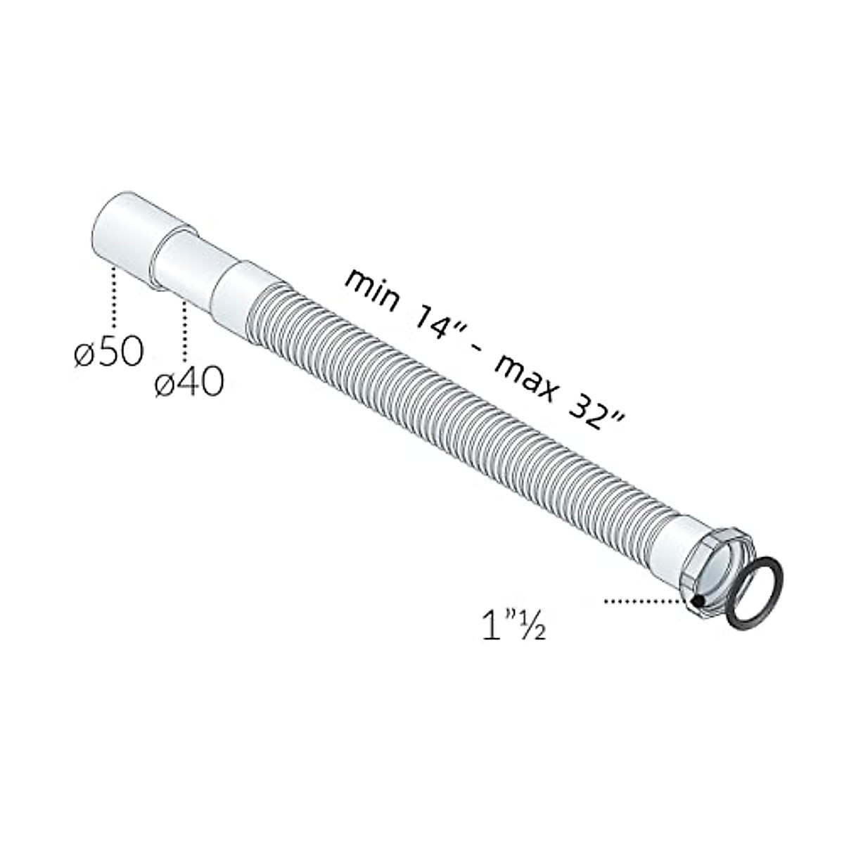 Low Profile Shower Drain Chrome Plated ABS Shower Tray Siphon Slim Drain 90mm 36 L/min Water Flow, Low Profile p Trap Side Drain