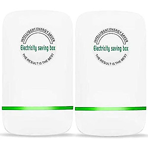 Power Saver, Energy Saver, Household Power Saver,Smart US Plug Electricity Saving Box Device for Office Houses (2 Pack)