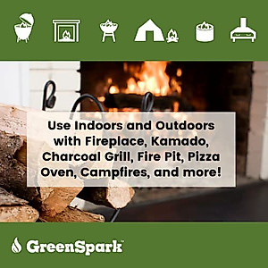GreenSpark 70 Pcs Natural Fire Starters for Grill, Smoker, Pizza Oven,BBQ,Fireplace, Wooden & Pellet Stove, Fire Pit, Long Burn, Waterproof,All Weather, Safe for Indoor/Outdoor Use