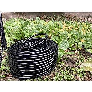 ZILIM 100ft 1/4inch(7 x 4mm) Blank Distribution Tubing Drip Irrigation Hose Garden Watering Tube Line(100’)