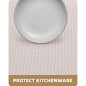 Color&Geometry Kitchen Rugs, Kitchen Runner Rug Kitchen Floor Mat, Cushioned Anti-Fatigue Kitchen Mat, Non Slip Waterproof Comfort Standing Padded, Memory Foam Kitchen mat, 17"x59", Beige