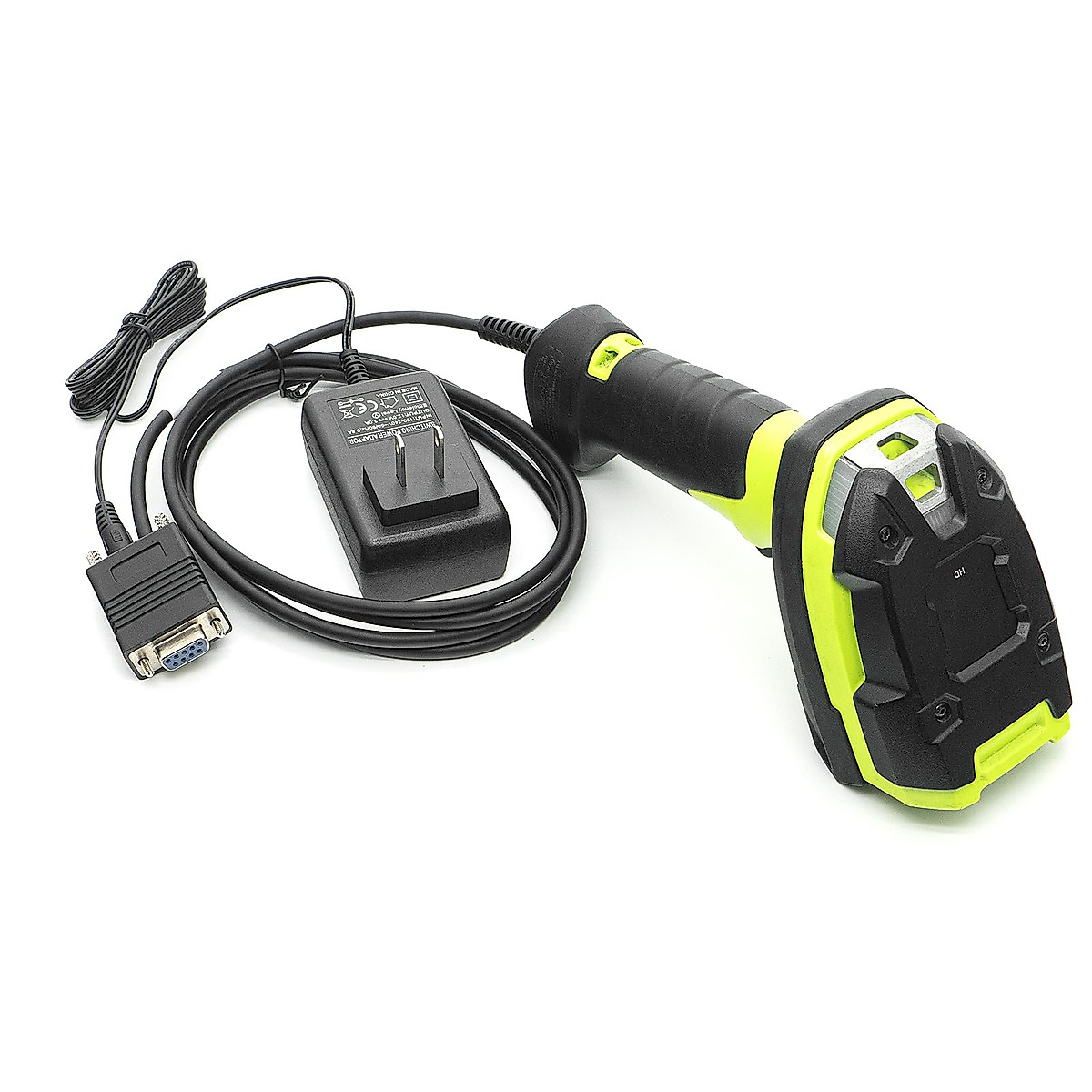 CARPSDZY DS3678 RS232 Serial Cable with 12V Power Supply for Zebra DS3608 DS3678 LI3608 LI3678 Handheld Barcode Scanner, RJ-45 Interface to DB9 Female Connector, 6.5FT(2M) Straight, 9 Pin, 12V