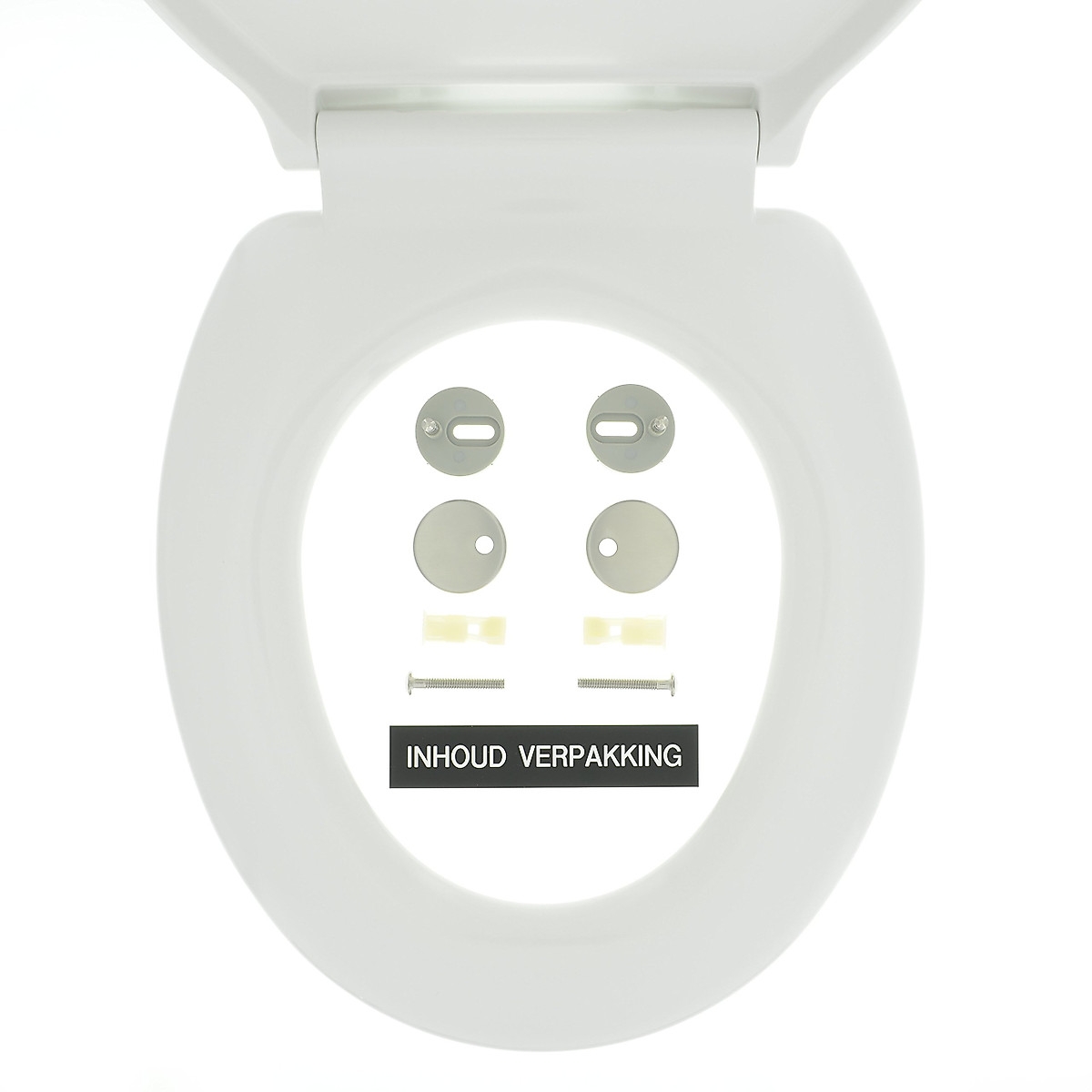 Tiger Burton Toilet Seat, Duroplast, White, 37.3 x 5.5 x 44.2 cm
