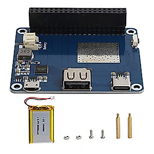 Lithium Battery Pack Expansion Board for Raspberry Pi, Lithium Battery Pack Expansion Board Power Supply with SW6106 Mobile Power chip, Supports Two-Way Fast Charging