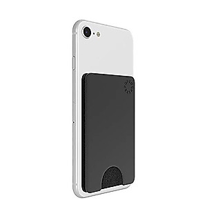 PopSockets Phone Wallet, Phone Card Holder - Black