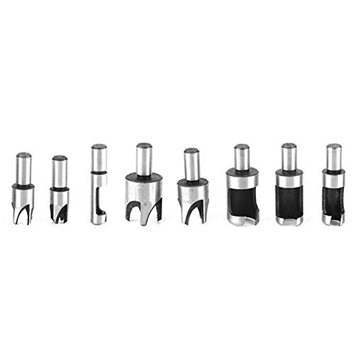 8pcs Wood Plug Cutter Carbon Steel Woodworking Hole Cutting Tool Drill Bit Set Woodworking DIY Electrical Tool