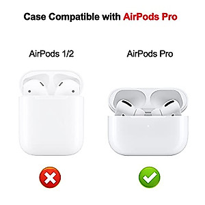 ELOVEN for AirPods Pro 2nd Case Protective Case with Keychain for Airpods Pro 2 Soft Silicone Cover Flexible Skin Full Body Protection Shockproof Case for AirPods Pro Navy Blue