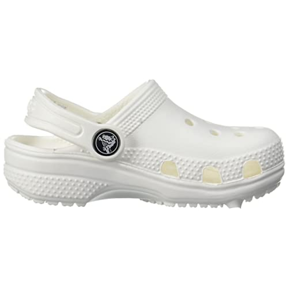 Crocs Kids' Classic Clog , White/White, 12 Little Kid