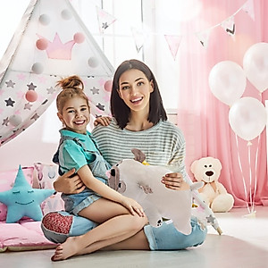 AEECASI Super Soft Pug Plush Cuddle Pillow,Cute Pug Dog Stuffed Animal,Bulldog Plushie Puppy Christmas Birthday Gift for Boys Girls Kids Toddlers,Stuffed Dog Plush Toy,19.6"