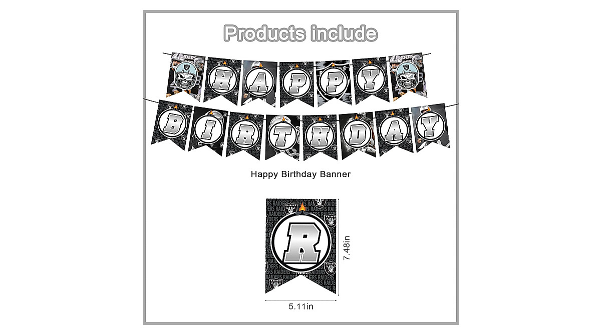 KOOMEE 32 Pcs Raiders Party Supplies for Kids Birthday Celebration