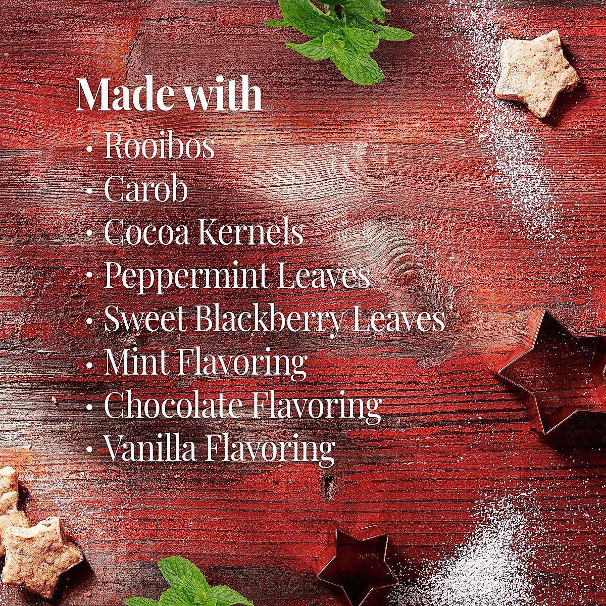 The Republic of Tea Peppermint Cuppa Chocolate Tea, 36 Tea Bags, Rooibos Tea Dessert Blend