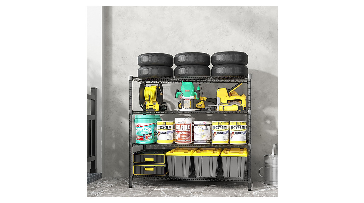 Homdox Heavy Duty Metal Shelves - Adjustable & Durable