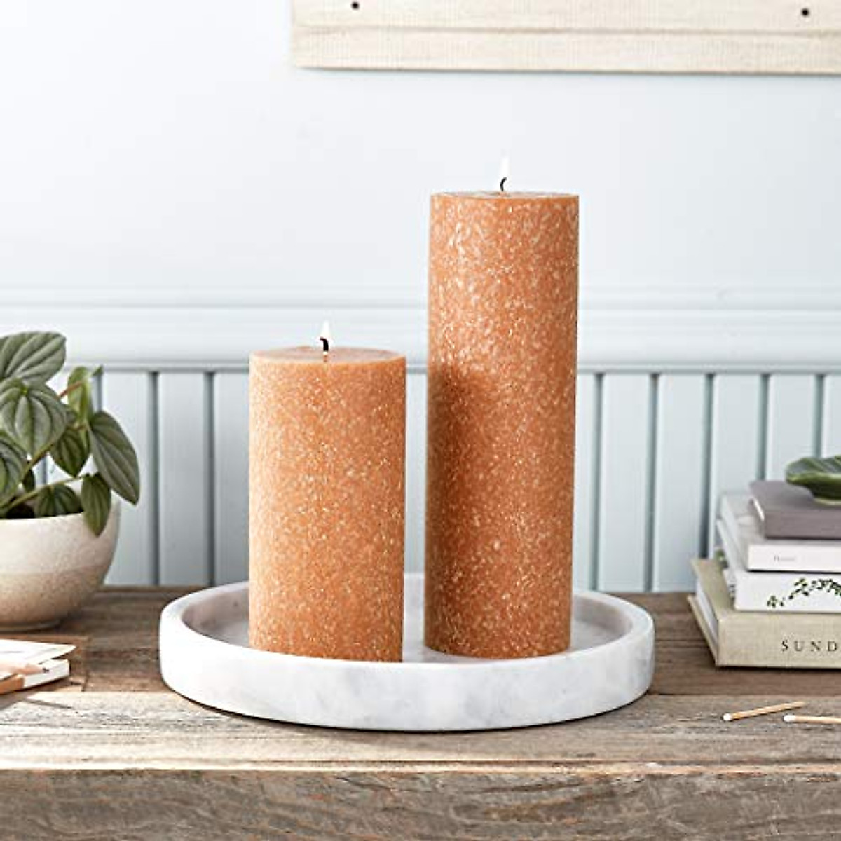Root Candles 33619 Unscented Timberline Pillar Candle , 3 x 6-Inches, Rust
