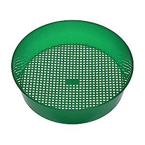 HomeSoGood 2 Pcs Round Garden Soil Sieve Garden Sieve Plastic Mesh Screen, Used to Filter Small Gravel, Soil, and Sand Sieves