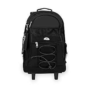 Everest Wheeled Backpack, Black, One Size