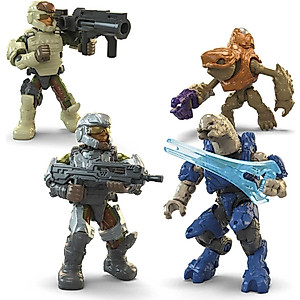 MEGA Halo Toy Building Sets, Ghost of Requiem with 135 Pieces, 4 Micro Action Figures and Accessories, for Collectors