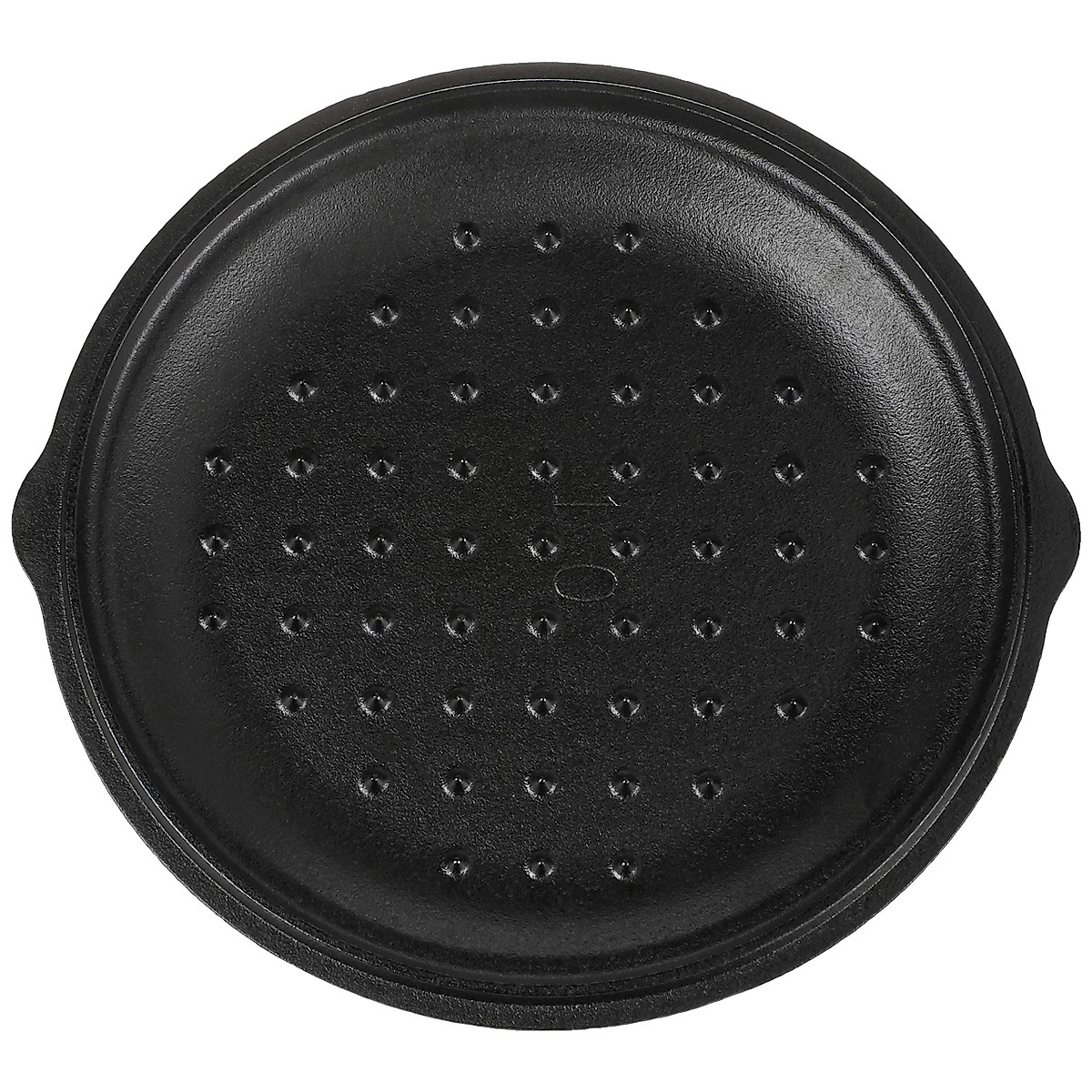 Lodge L10SC3 Cast Iron Lid, 12-inch & Silicone Hot Handle Holder - Red Heat Protecting Silicone Handle for Cast Iron Skillets with Keyhole Handle