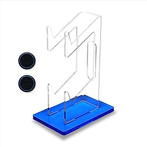 PhoeniXeries Universal Dual Controller Holder for PS4, PS5, Xbox ONE, Switch, Dual Controller Stand, Dual Controller Desk Organizer (Light Blue)