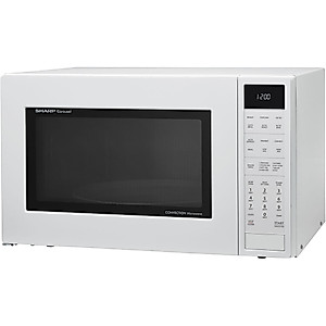 Sharp Convection Microwave Oven SMC1585BW - Combination - 1.5 ft³ Capacity - Convection, Microwave, Roasting, Baking, Browning - 10 Power Levels - 900 W Microwave Power - 15.40" Turntable - 120 V AC -