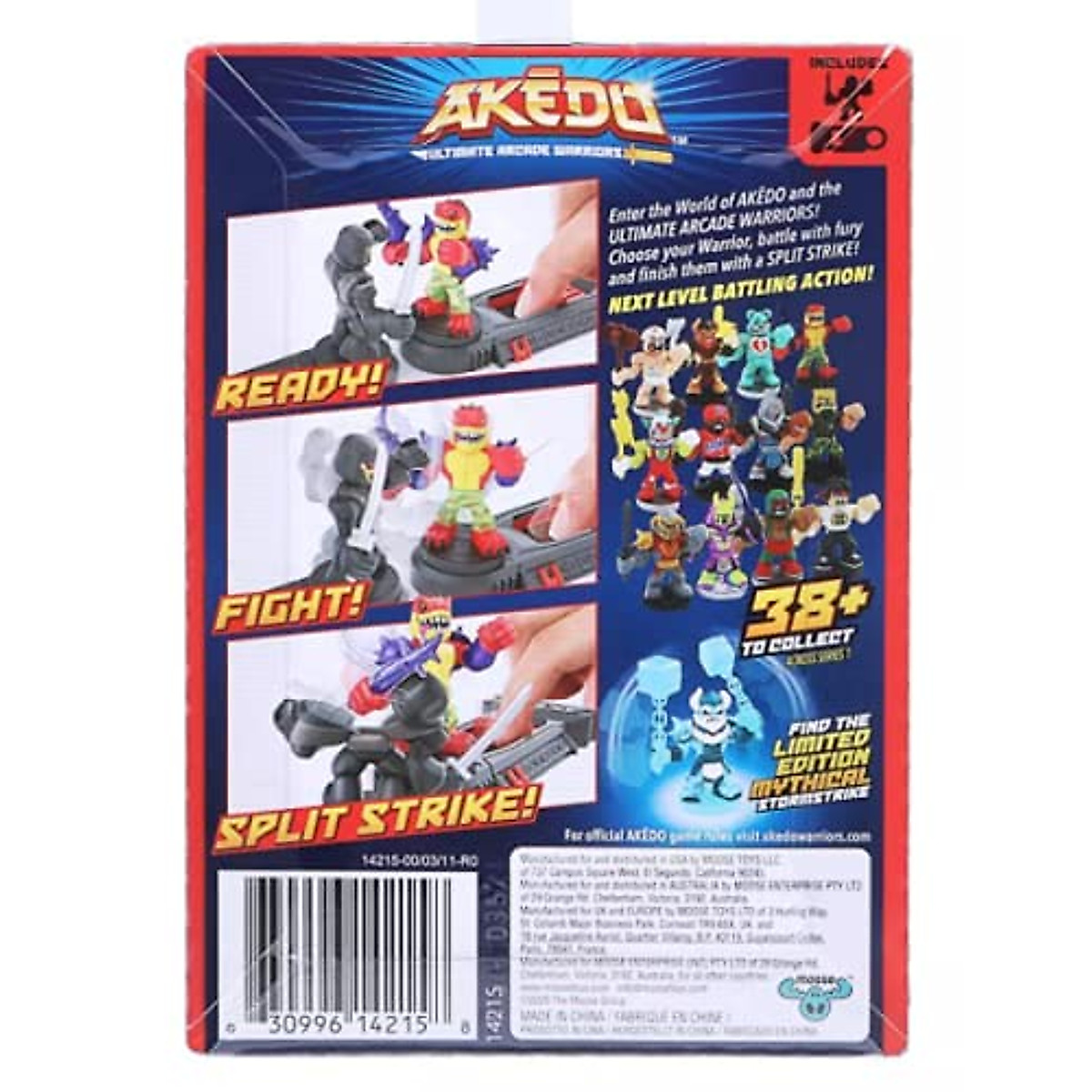 Akedo Ultimate Arcade Warriors Mystery Warrior + Battle Controller Battling Action Figures (3 Pack)